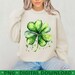 Green Checkered Clover Png, Croquette Bow Clover Digital Download ...