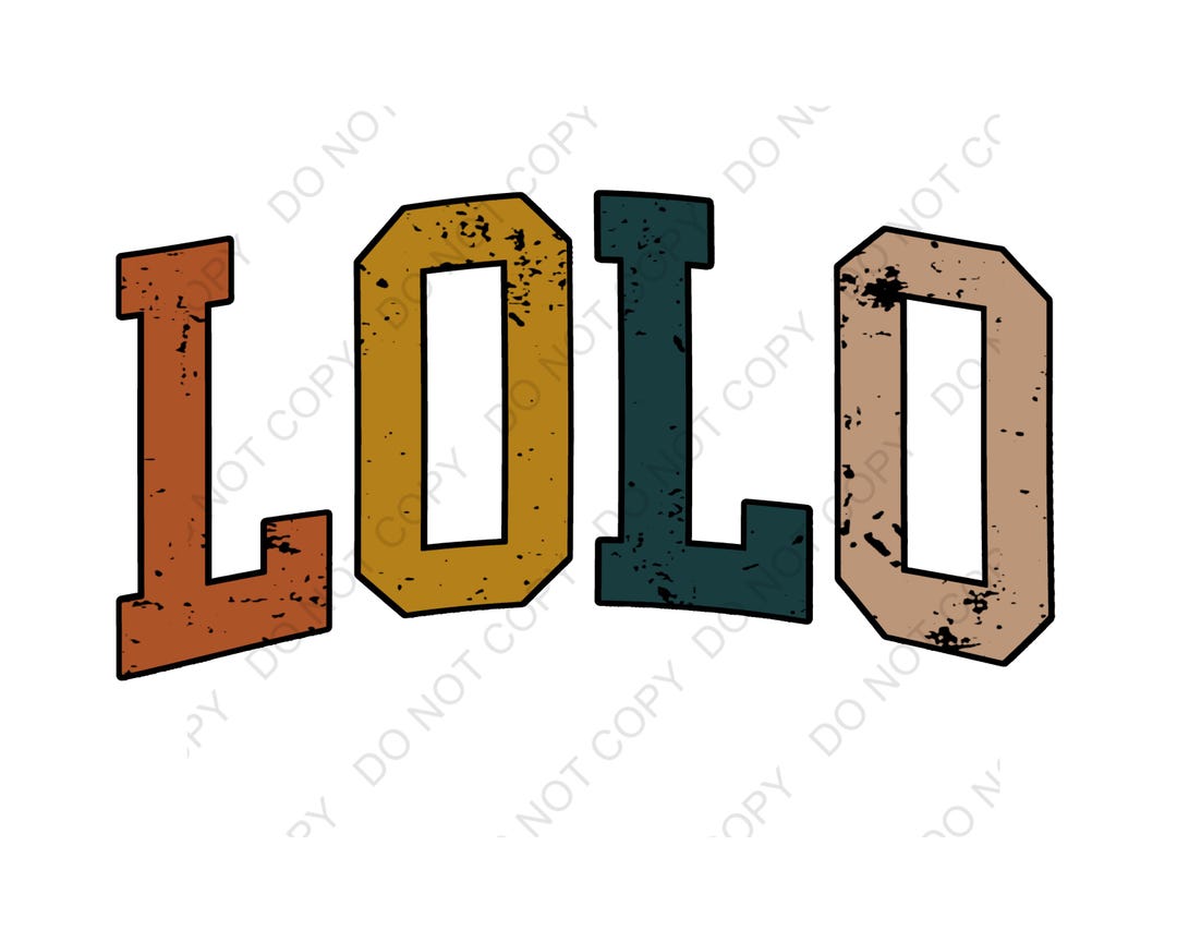 Fall Lolo Png, Digital Download, Sublimation Design Trendy Autumn ...