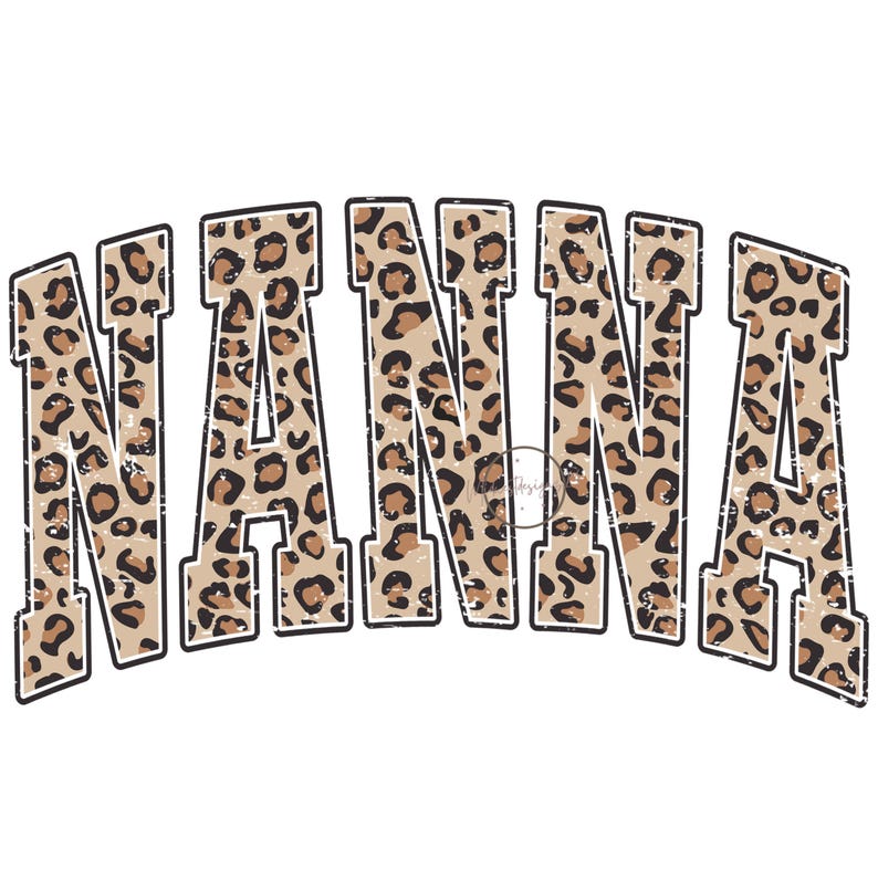 Leopard Nanna Png, Digital Download, Sublimation Design Trendy Design ...