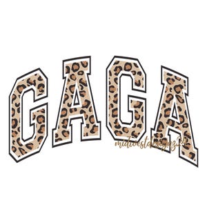 Leopard Gaga Png, Digital Download, Sublimation Design Trendy Design ...