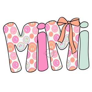 Mimi PNG, Smiley Mimi Png ,coquette Bow PNG | Mimi Digital Download ...