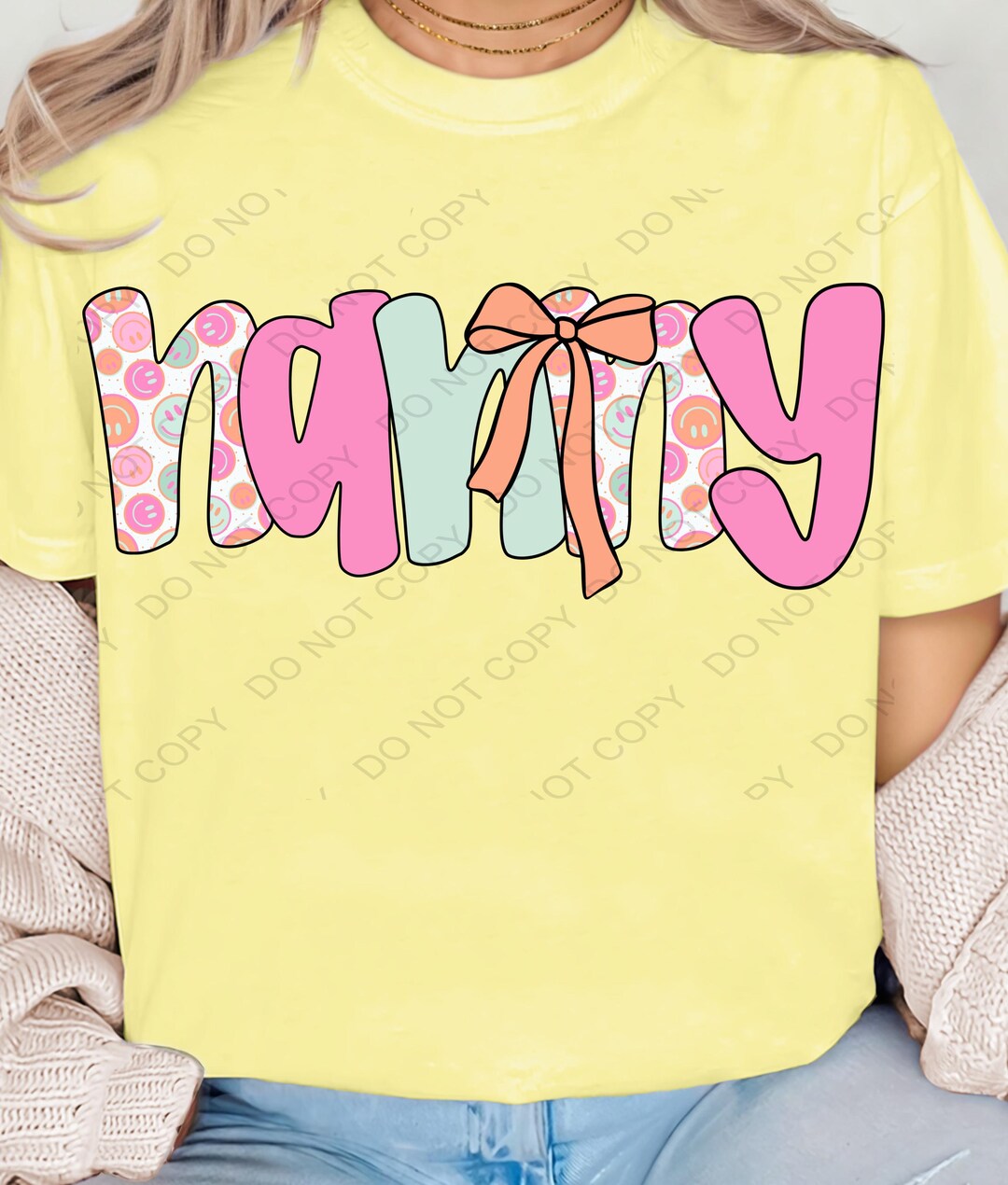 Nanny PNG, Smiley Nanny Png ,coquette Bow PNG | Nanny Digital Download ...