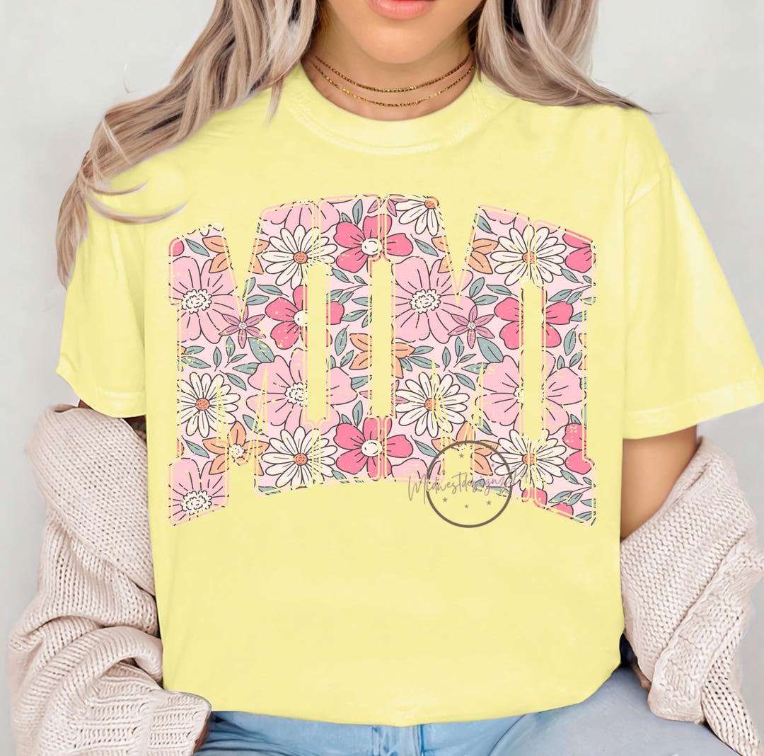 Floral Mimi Png, Digital Download, Sublimation Design Trendy Design ...