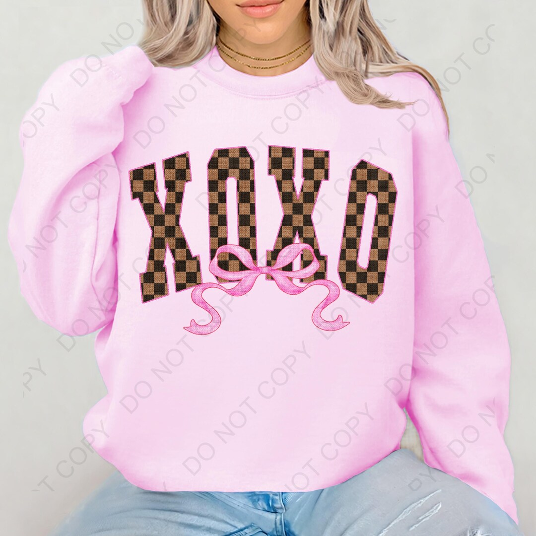 Checkered Xoxo Png, Neutral Xoxo Design Louis Trendy Design,valentines ...