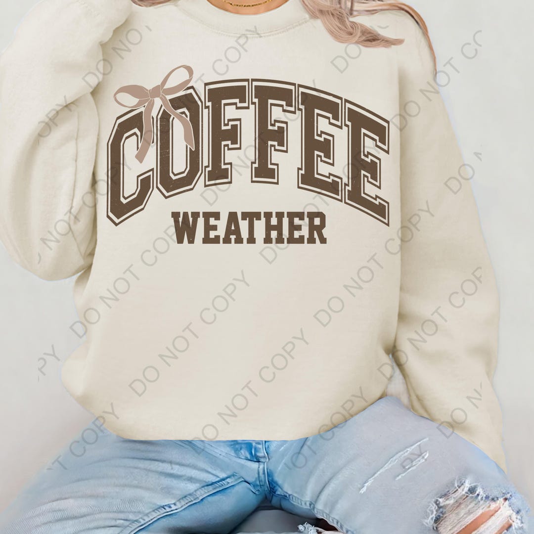 Coquette Bow Coffee Weather Png, Digital Download, Sublimation, Fall ...