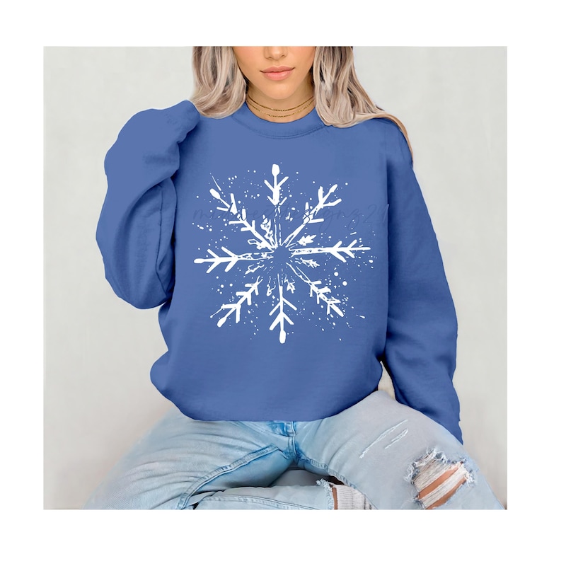 Faux Yarn Snowflake Shirt - Etsy