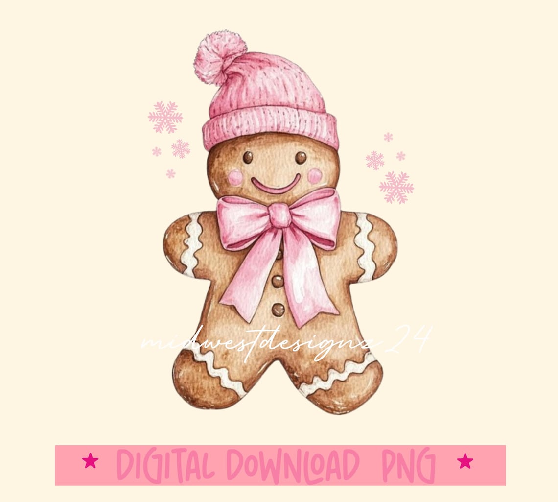 Gingerbread Png, Digital Download, Sublimation Design,gingerbread Man ...