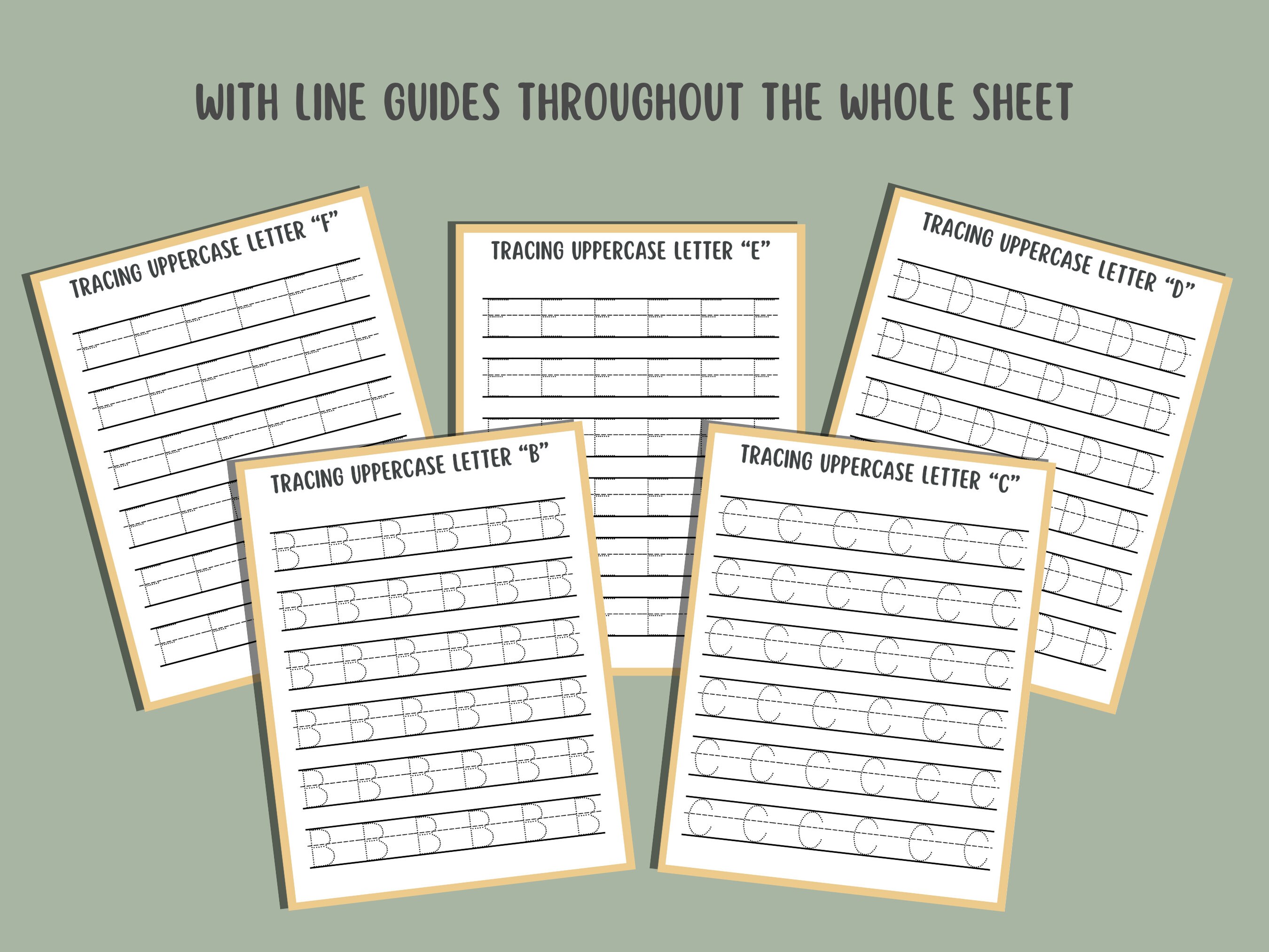Letter Formation Uppercase Lowercase Letters Alphabet Writing Practice ...