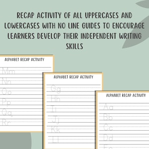 Letter Formation Uppercase Lowercase Letters Alphabet Writing Practice ...