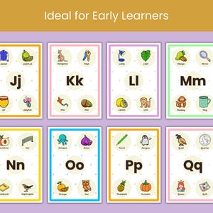 ABC Posters Classroom Printable Alphabet Posters Alphabet Education ...