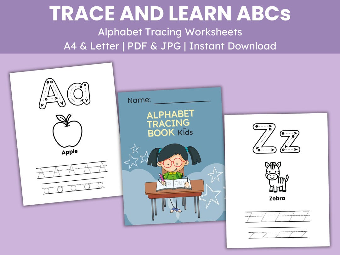 Alphabet Tracing Letters Uppercase Letter Formation Lowercase Letter ...