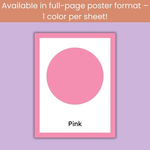 Printable Flashcards Teaching Colors for Homeschool Activity Learning ...