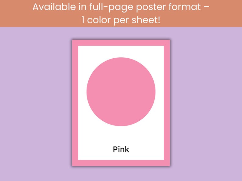 Printable Flashcards Teaching Colors for Homeschool Activity Learning ...