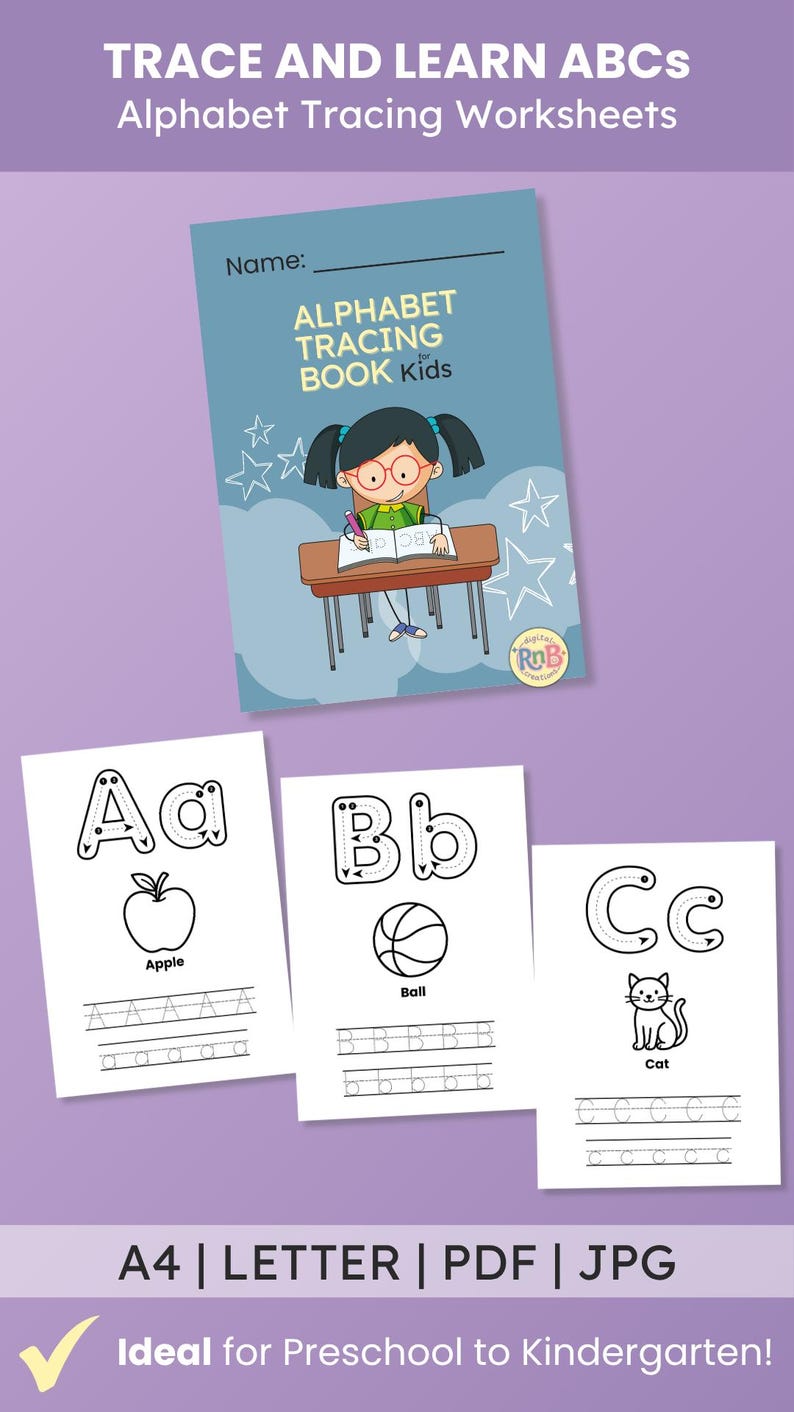 Alphabet Tracing Letters Uppercase Letter Formation Lowercase Letter ...