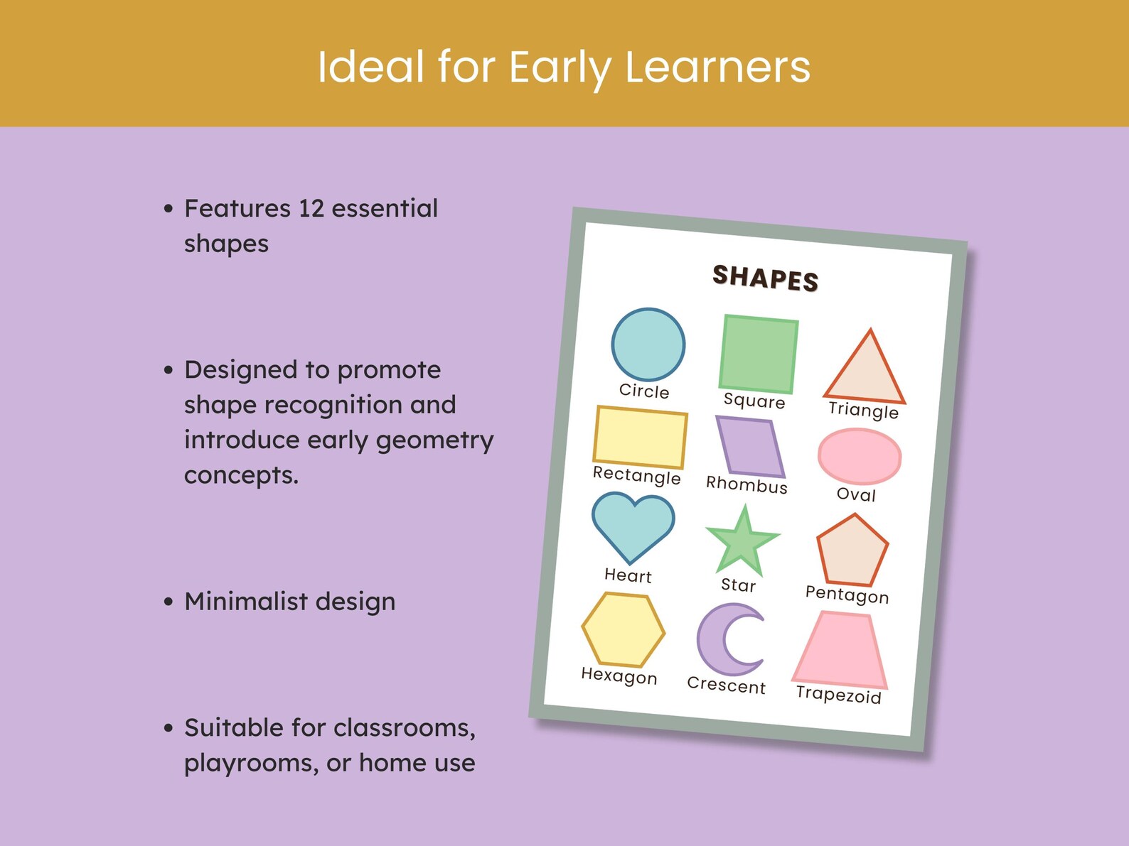 Educational Wall Art Printable Learning Resource Preschool Homeschool ...