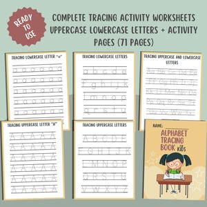 Letter Formation Uppercase Lowercase Letters Alphabet Writing Practice ...