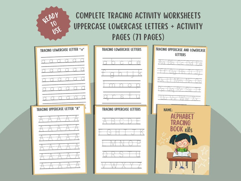 Letter Formation Uppercase Lowercase Letters Alphabet Writing Practice ...