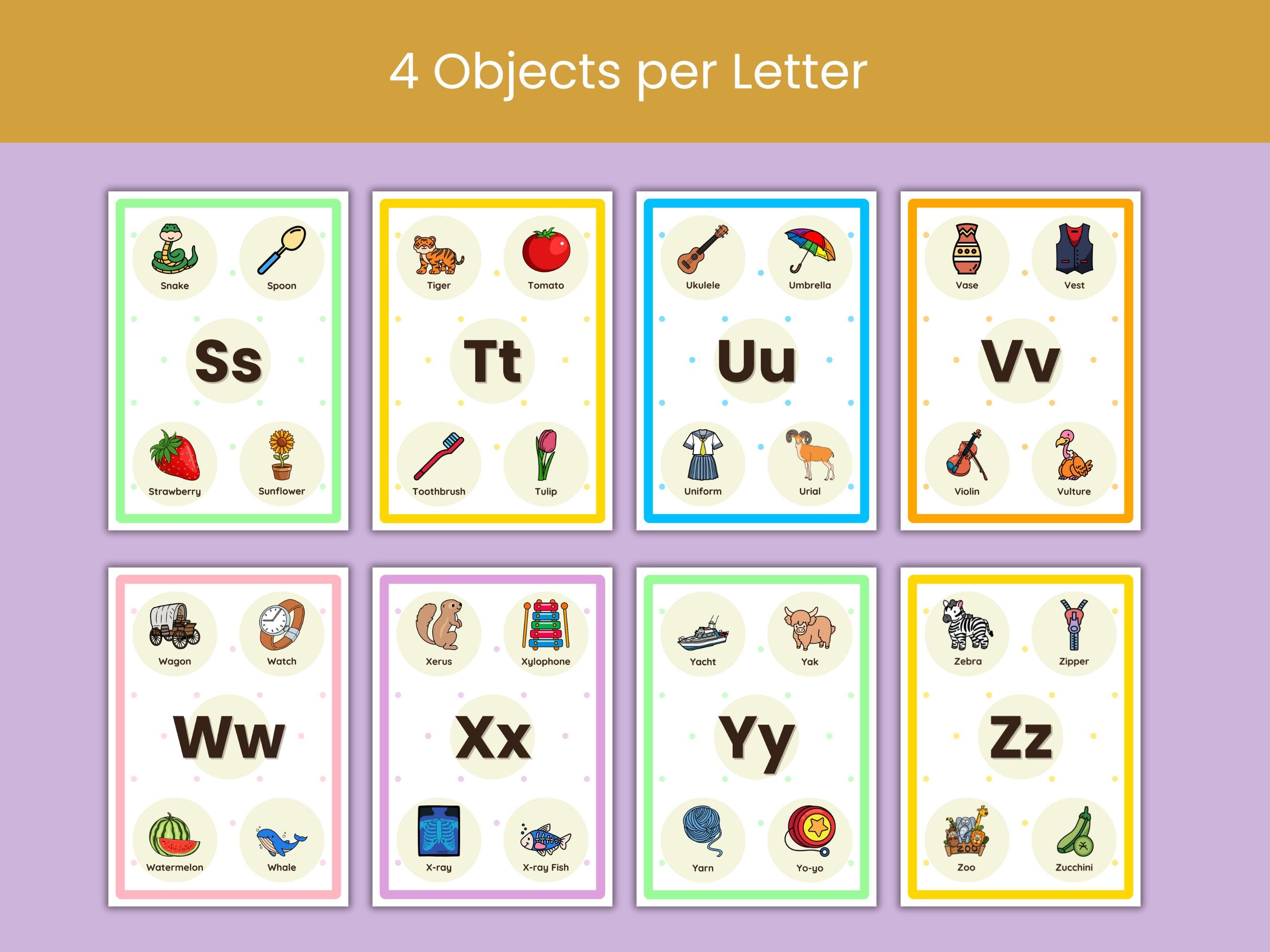 ABC Posters Classroom Printable Alphabet Posters Alphabet Education ...