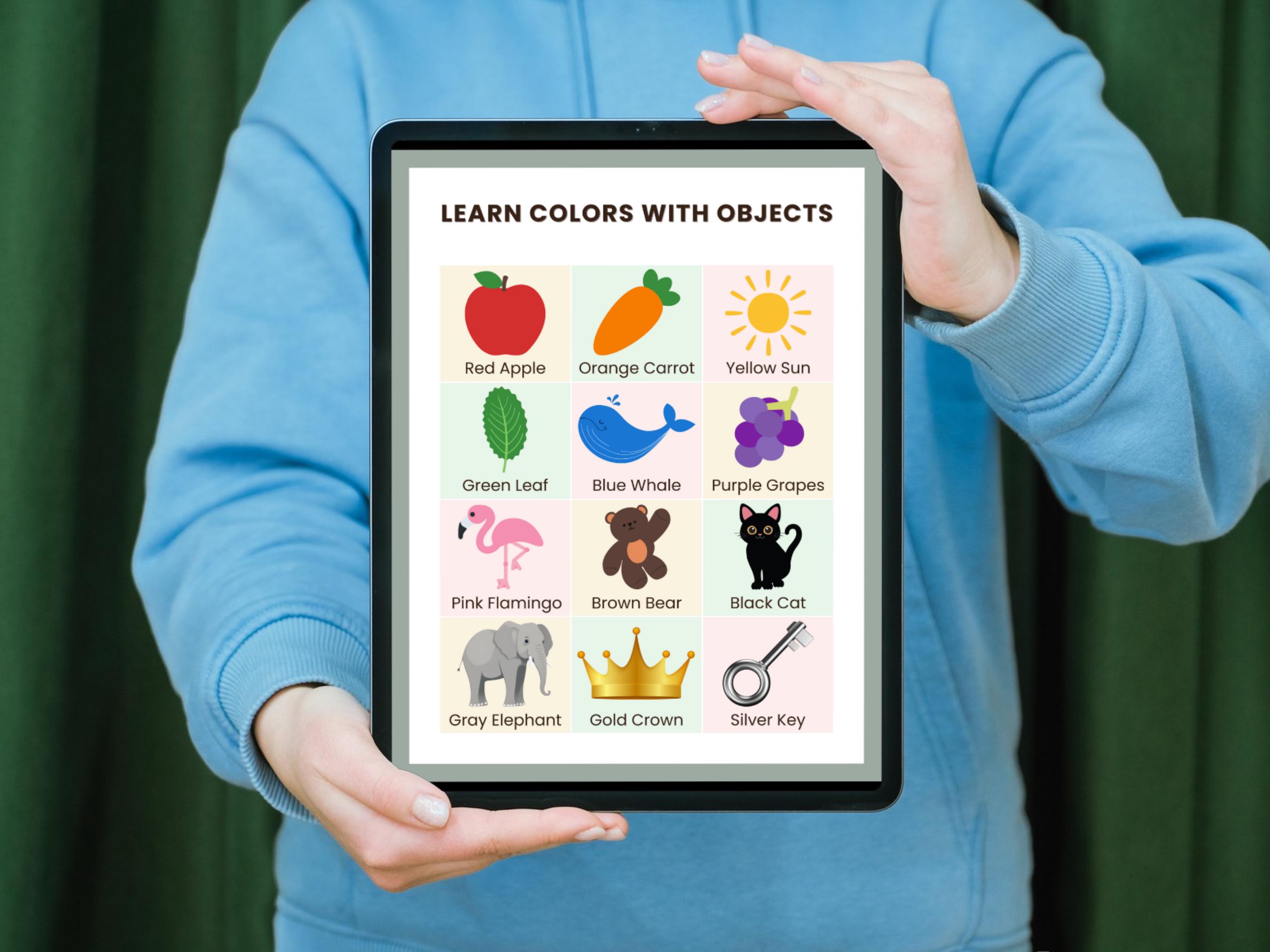 Homeschool Printables Educational Wall Art Printable Colors Wall Art ...