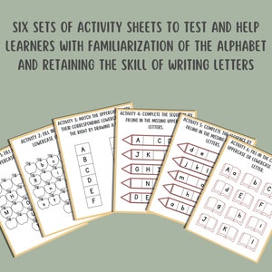 Letter Formation Uppercase Lowercase Letters Alphabet Writing Practice ...