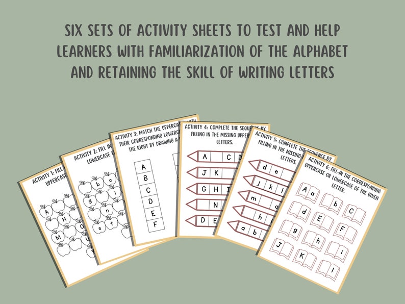 Letter Formation Uppercase Lowercase Letters Alphabet Writing Practice ...