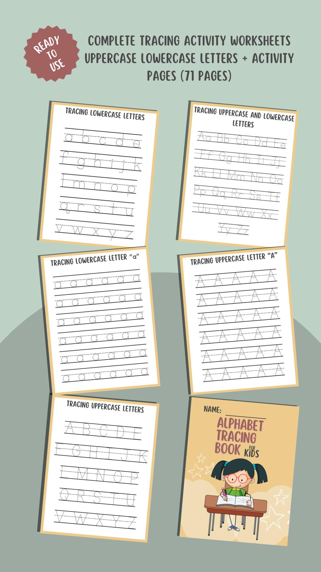 Letter Formation Uppercase Lowercase Letters Alphabet Writing Practice ...