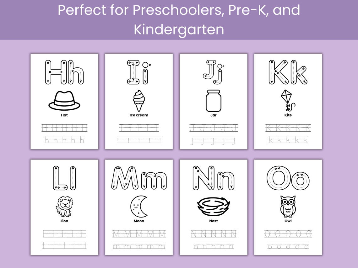 Alphabet Tracing Letters Uppercase Letter Formation Lowercase Letter ...