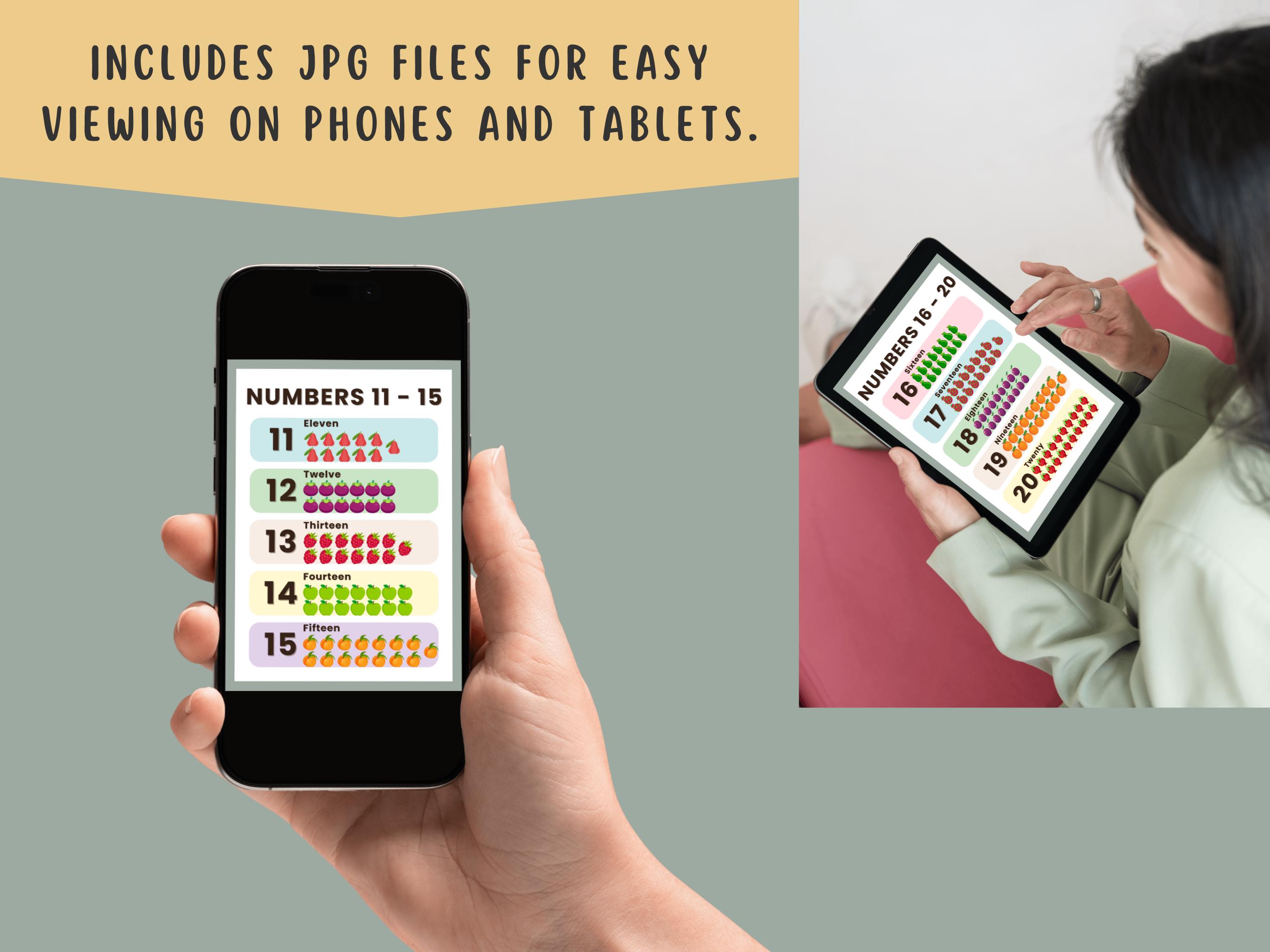 Learn Numbers for Preschool Number Poster Printable Learning Resource ...