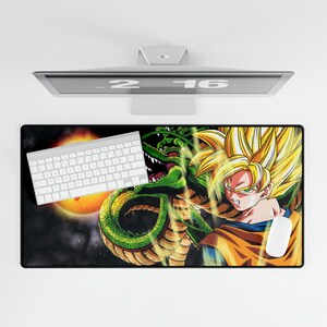 Desk Mats, Dragon Ball Z, Shen Long Goku, Goku, Moon, Space, Orange ...