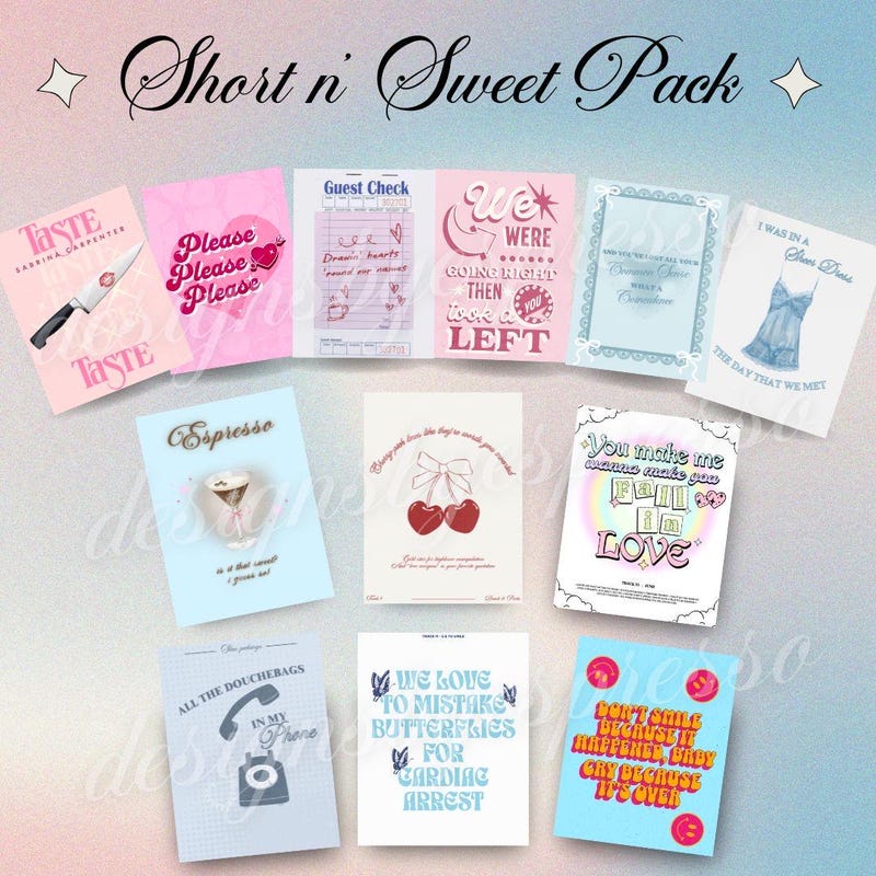 Short N Sweet Poster - Etsy