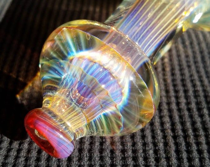 Silver and Gold Fumed Borosilicate Glass Art Pipe Salty Dog - Etsy