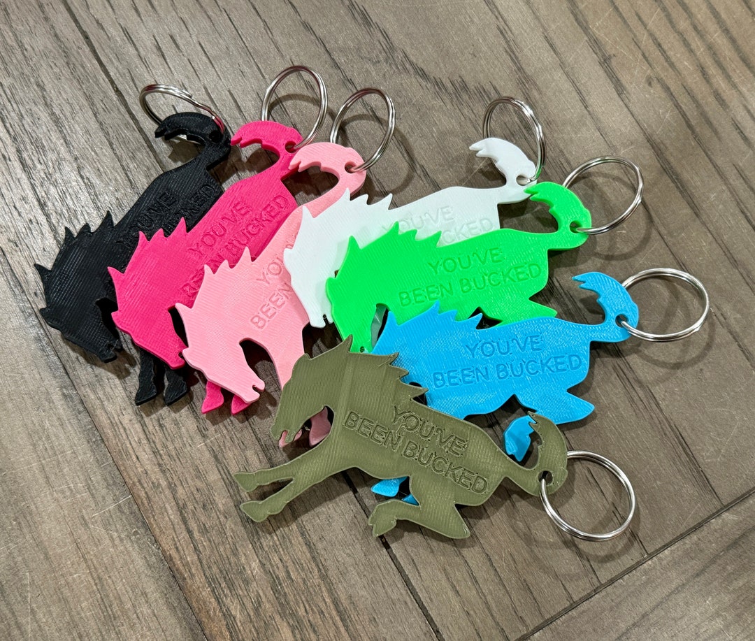 You've Been Bucked Bronco Key Chains 20, Bulk - Etsy