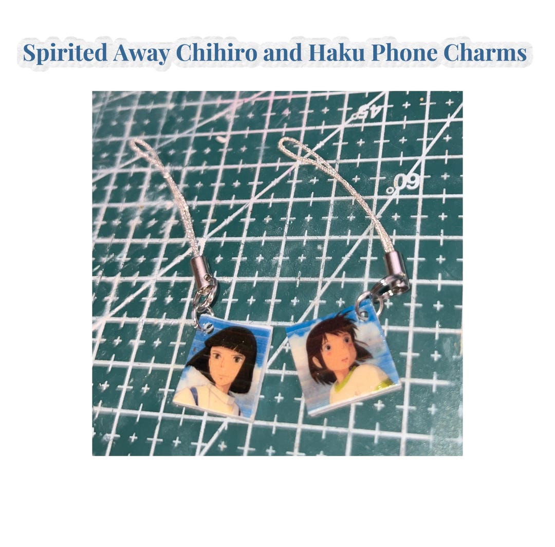 Spirited Away Inspired Phone Charm: Handmade Chihiro Haku Accessory - Etsy