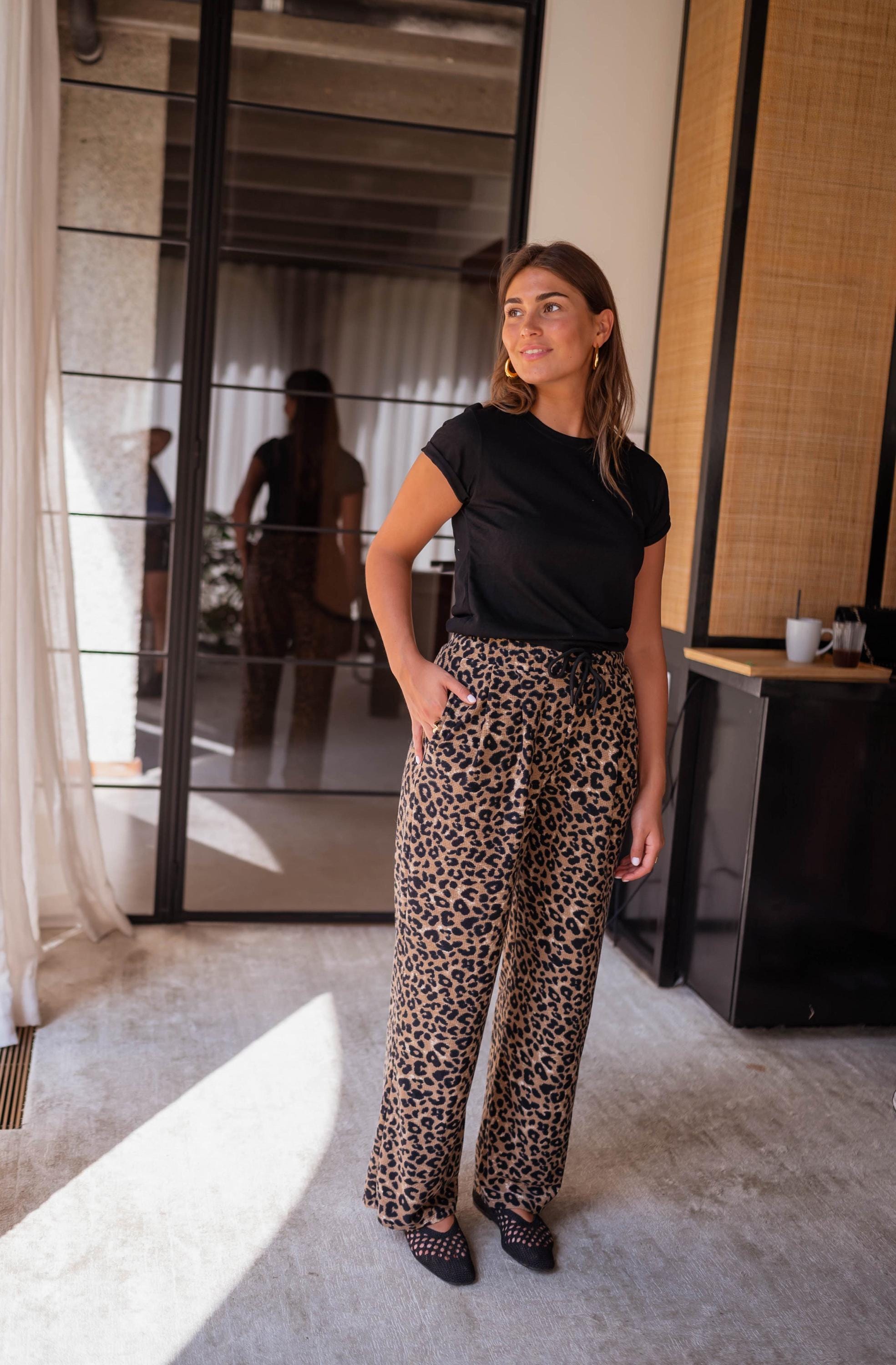 Leopard Fares Pants - Etsy