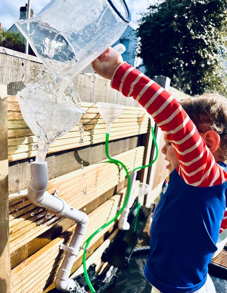 Montessori Wooden Water Wall: Outdoor Sensory STEM Toy - Etsy