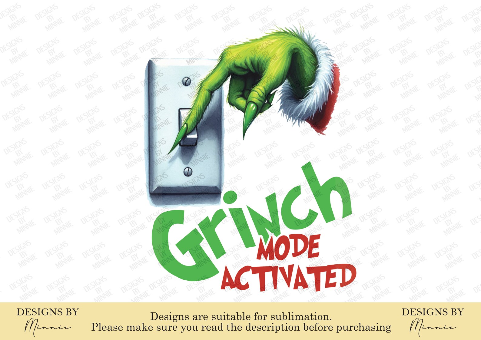 Grinch Mode Activated PNG, Digital Download, Christmas Bauble Digital ...