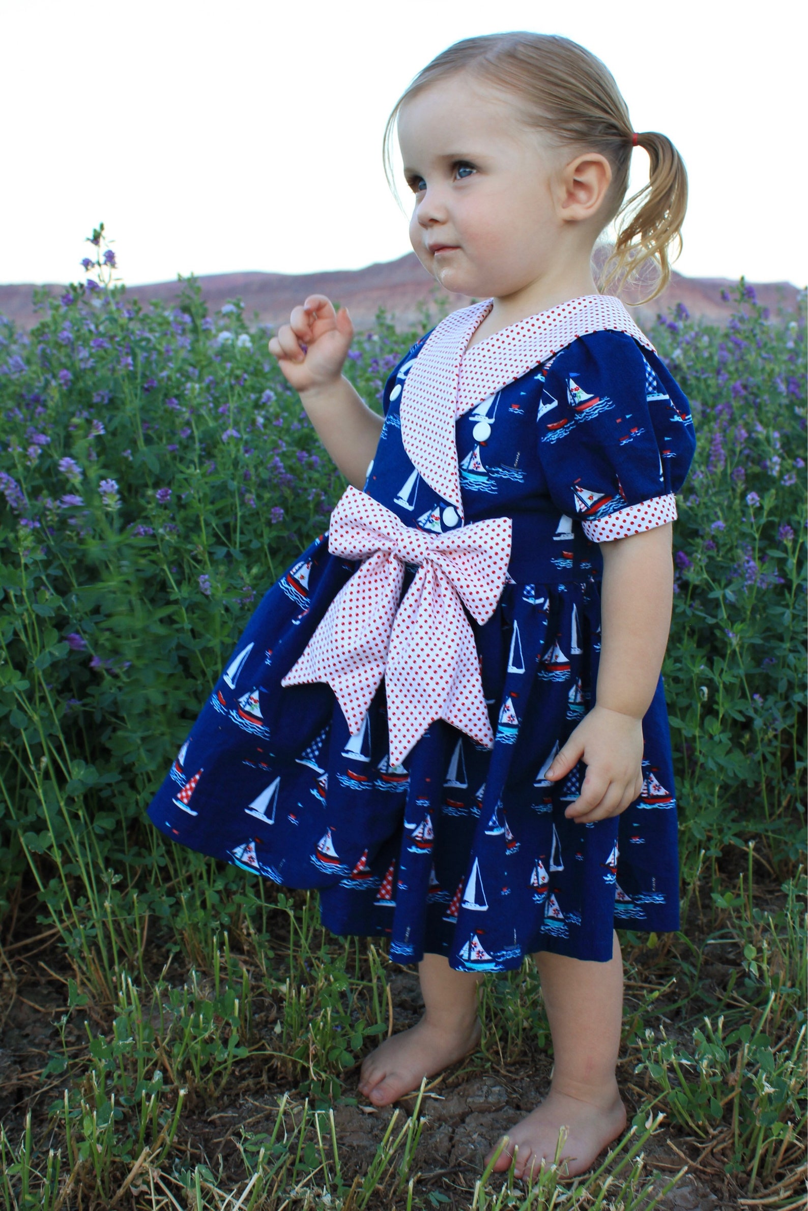 The Marina Sailor Collar Dress PDF Sewing Pattern & Tutorial - Etsy