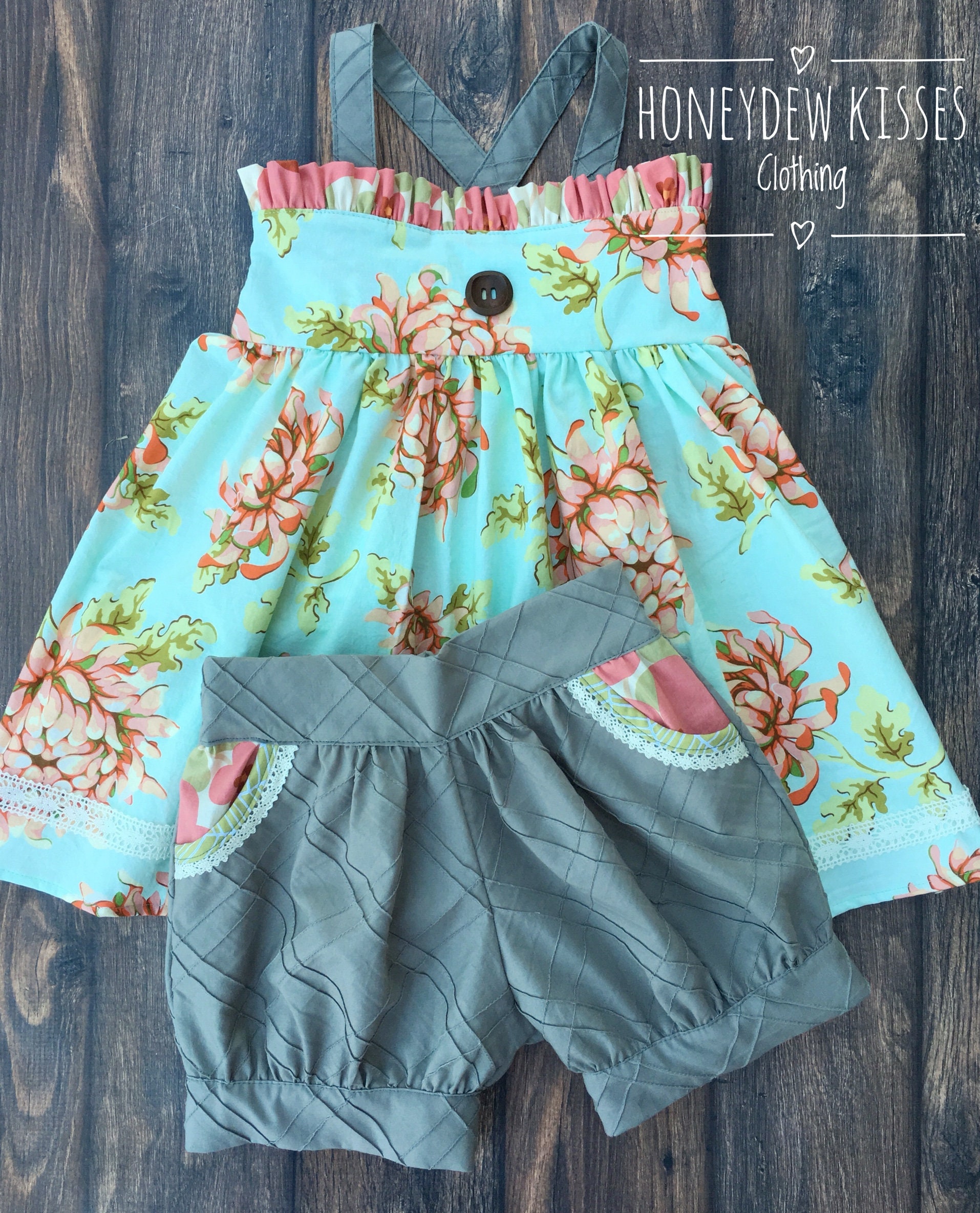 The Fiona Bubble Shorts PDF Sewing Pattern Size 6-12 Month - 9/10 Baby ...