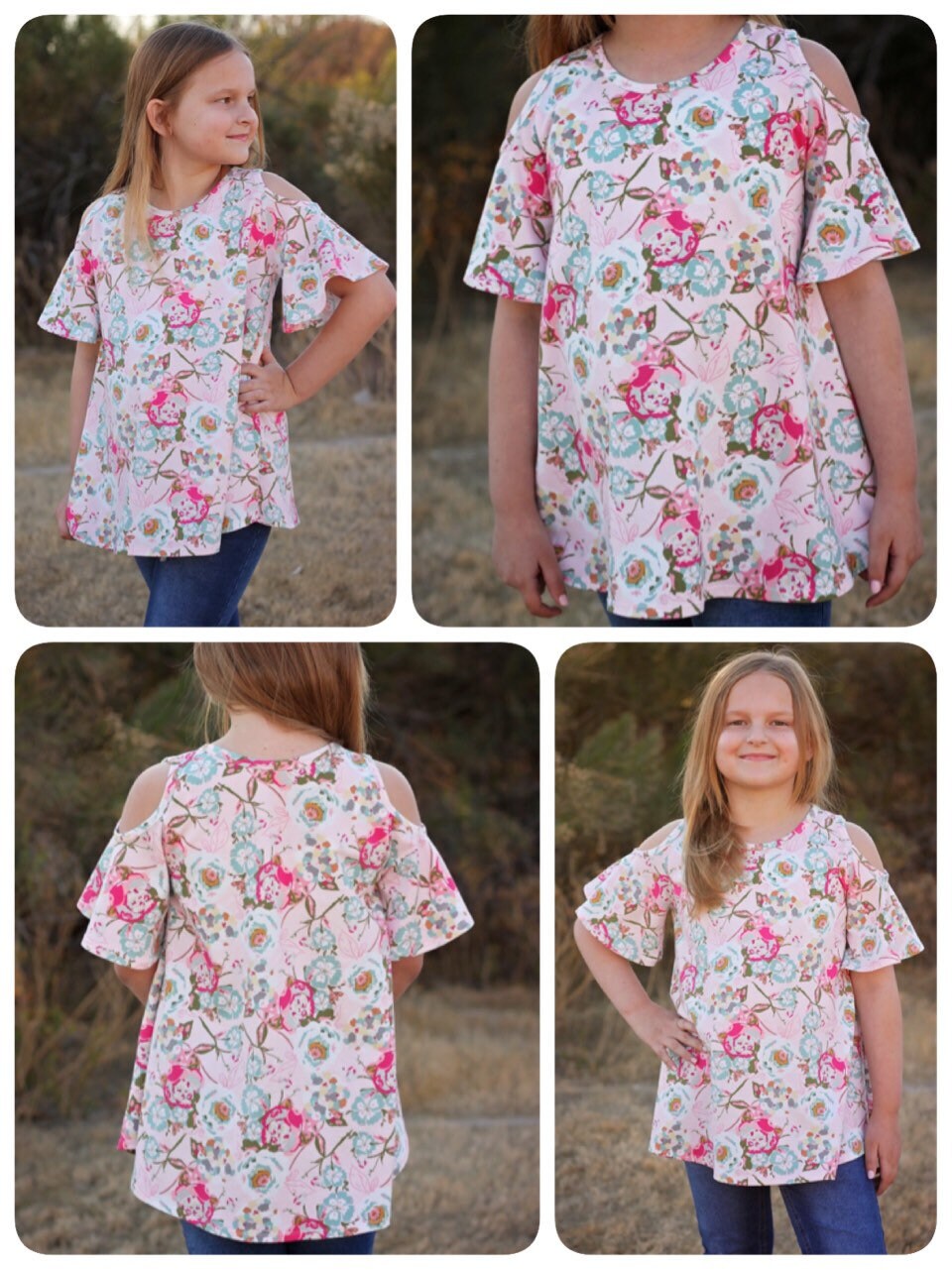 Saguaro Knit Cold Shoulder Dress & Tunic Top PDF Sewing | Etsy