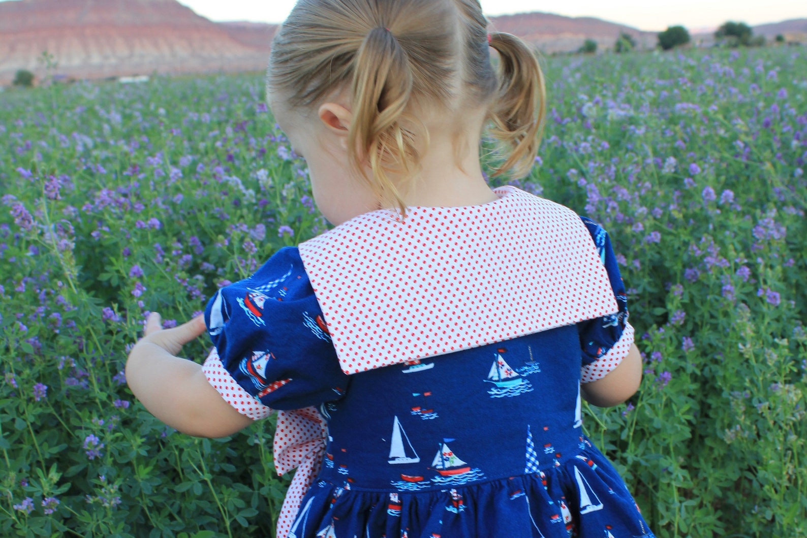The Marina Sailor Collar Dress PDF Sewing Pattern & Tutorial Baby ...