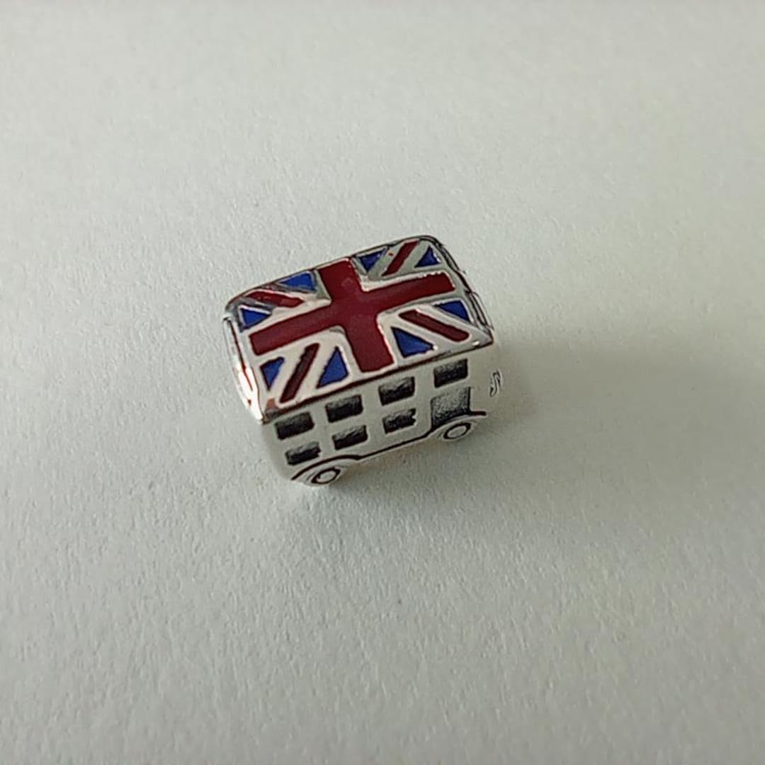 Pandora Sterling Silver Enamel London Bus Bead - Etsy