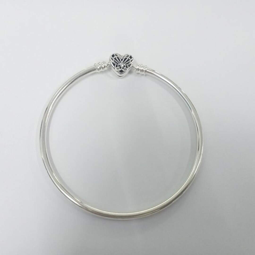 New Pandora Silver Moments Heart & Butterfly Bangle - Etsy