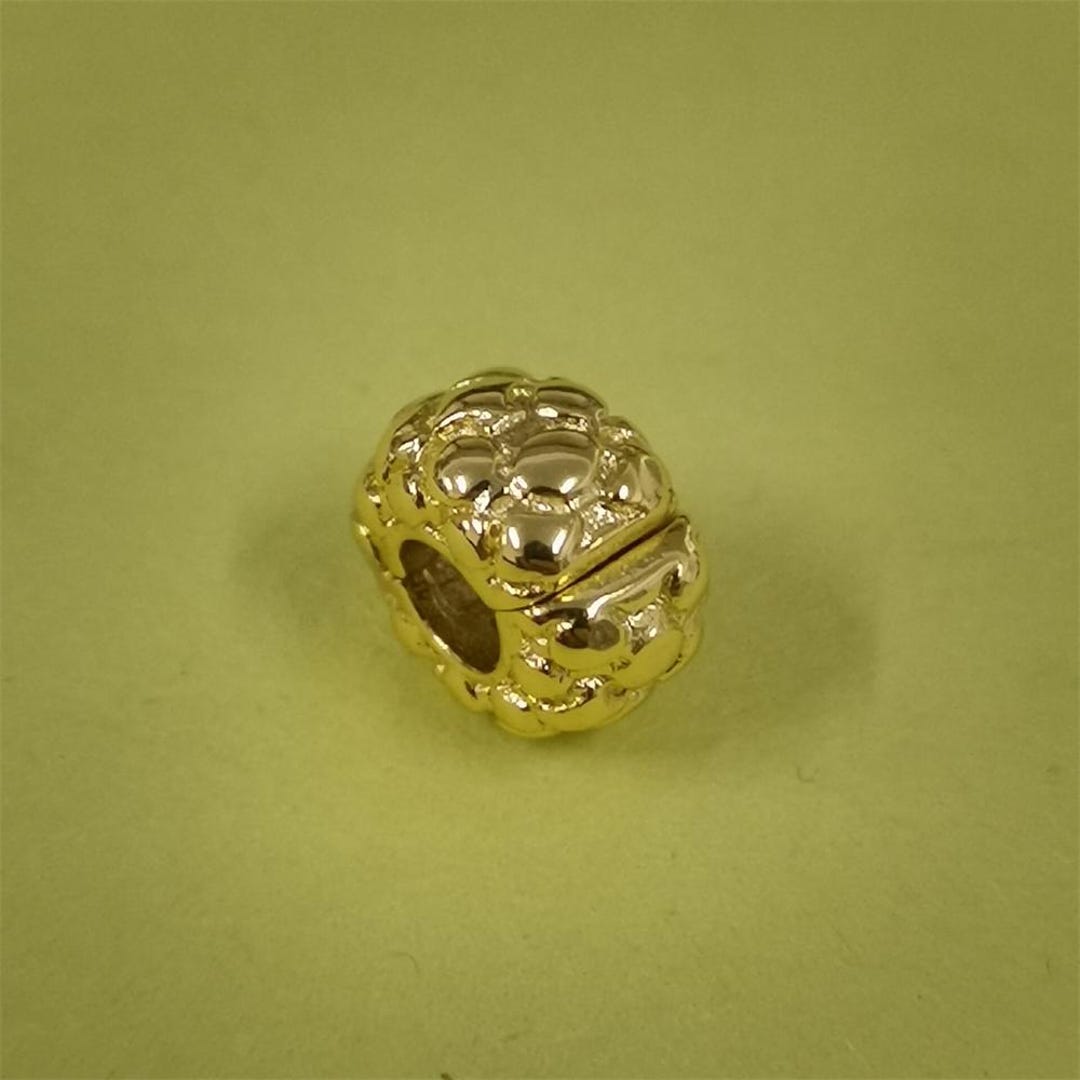 Pandora Gold Studded Clip Charm - Etsy