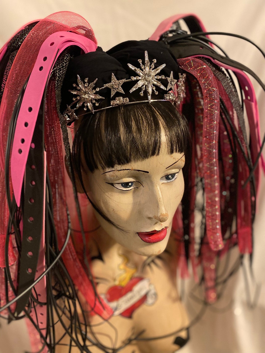 Vintage Celestial Goddess Crystal Encrusted Stars of the Heavens Crown ...