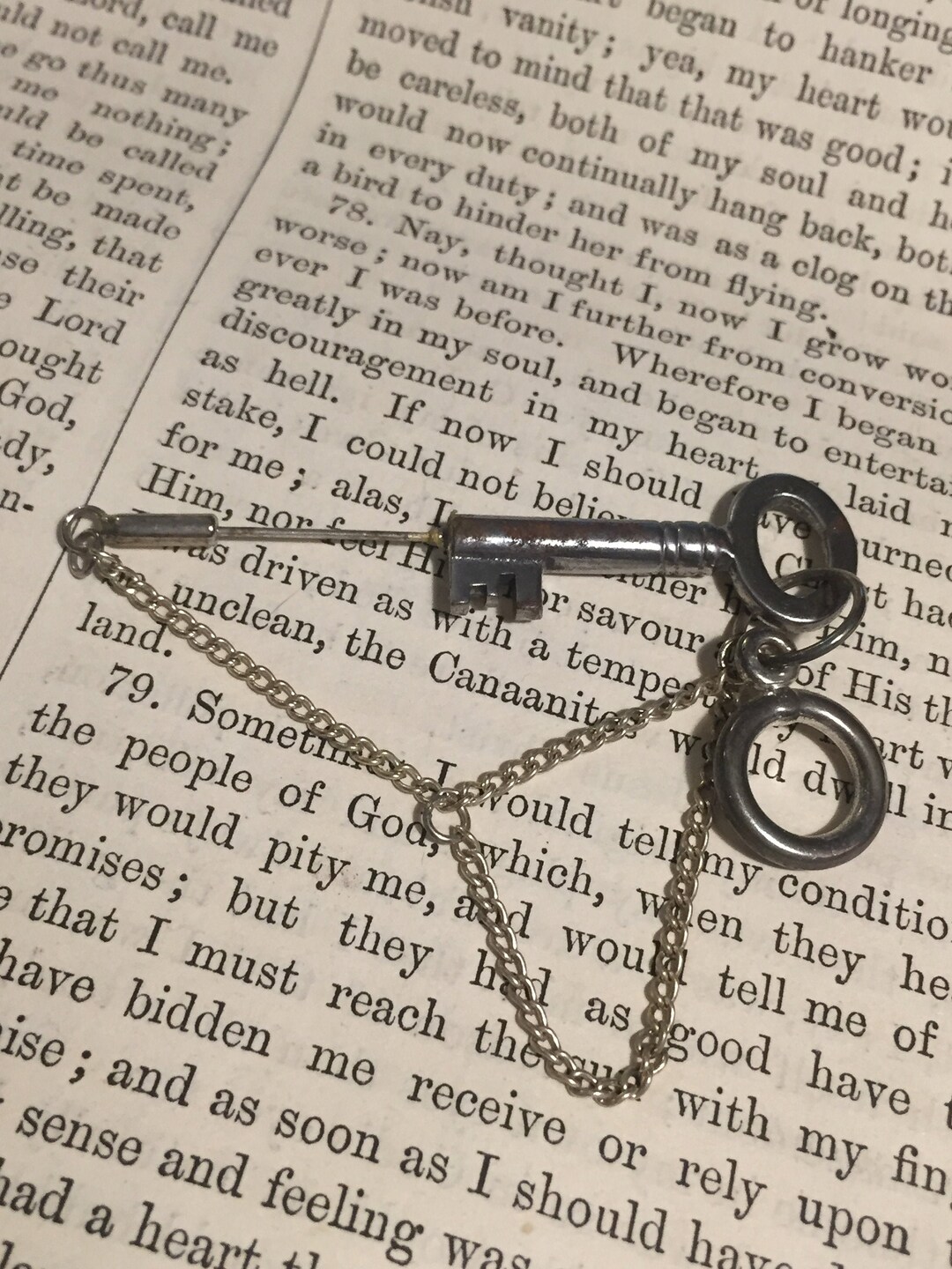 Protective Magick Antique Miniature Key Hand Crafted Into a Tie Pin Hat ...