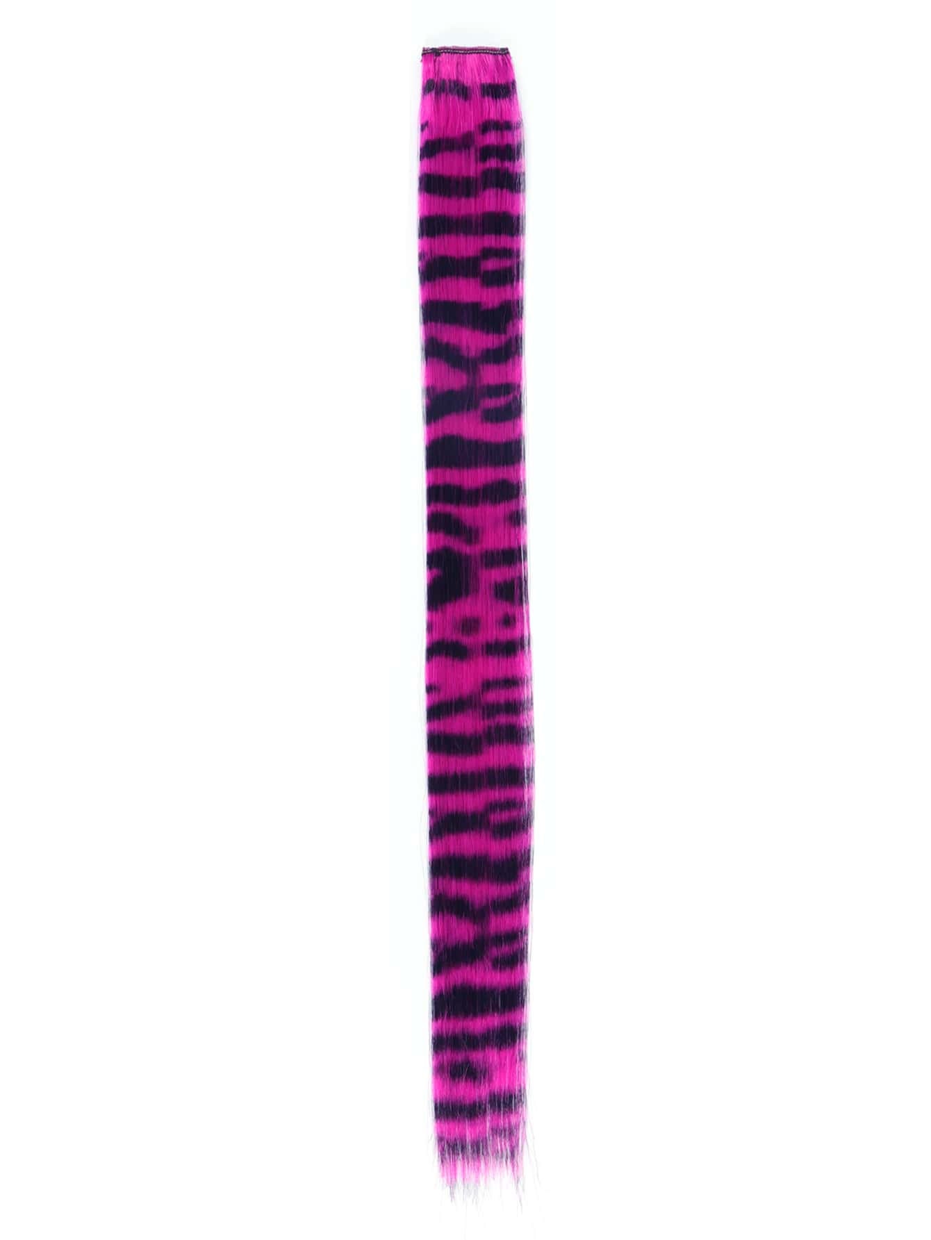 Mall Goth Hair Zebra Stripe Clip Y2K Colour Weft Clips Straight ...
