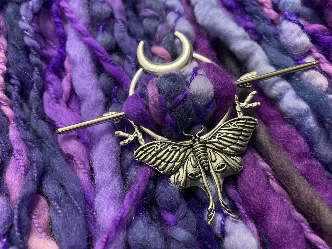 Beautiful Mythical Luna Moth Hair Pin Stick Barett Toggle Clip - Etsy