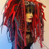 Cyberlox White and Blue Cosplay Wig Skull Cyber Goth - Etsy Canada