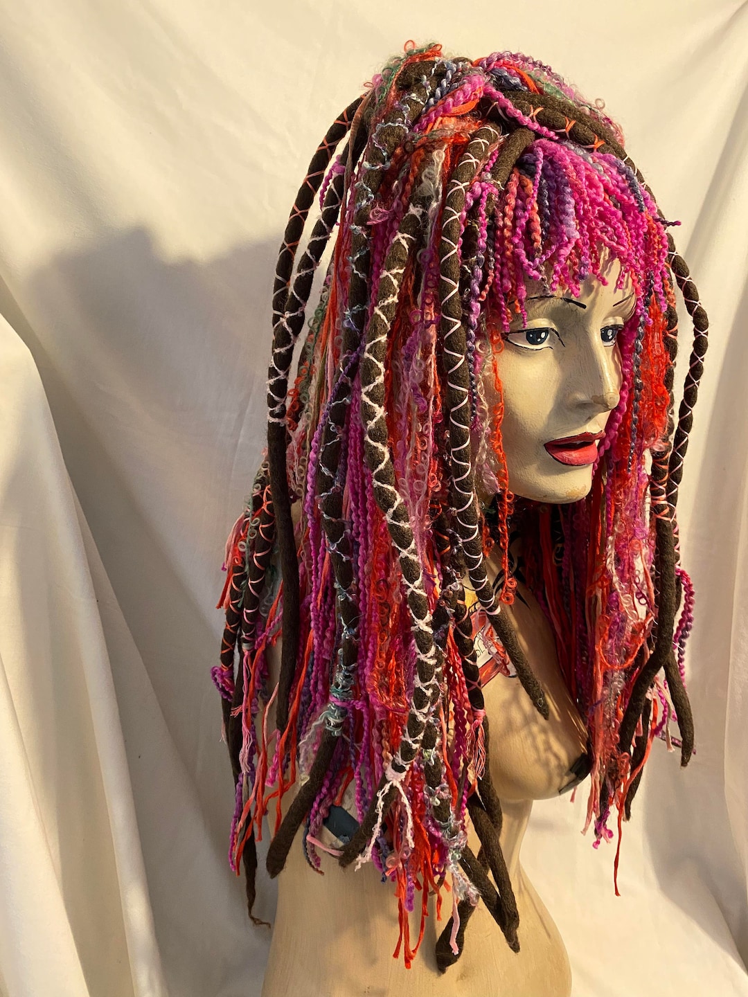 Candy Pink Mix One off Exclusive Missneedles Wool Dream Dreadlock Mix ...