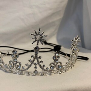 Miss World Vintage Beauty Queen Crystal Encrusted Crown Tiara Grunge ...